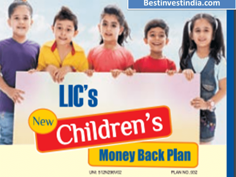 LIC New CHILDREN Money back Plan - Review - BestInvestIndia